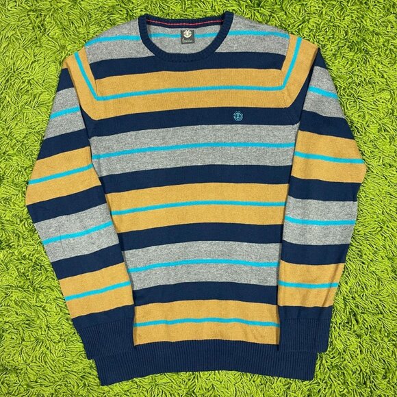Element | Sweaters | Vintage Element Striped Color Block Lightweight ...